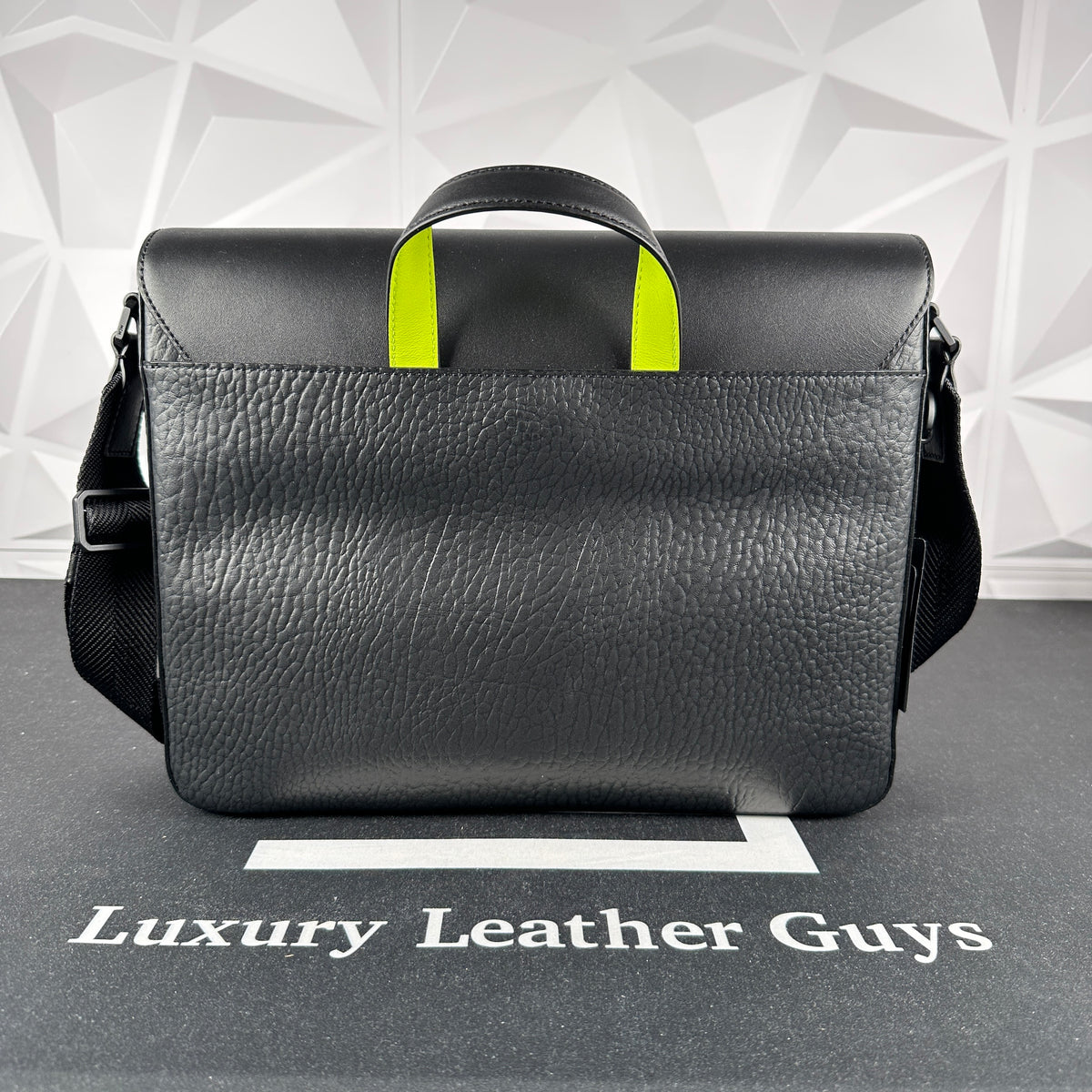 MCM Black Monogram Messenger Bag – Luxury Leather Guys